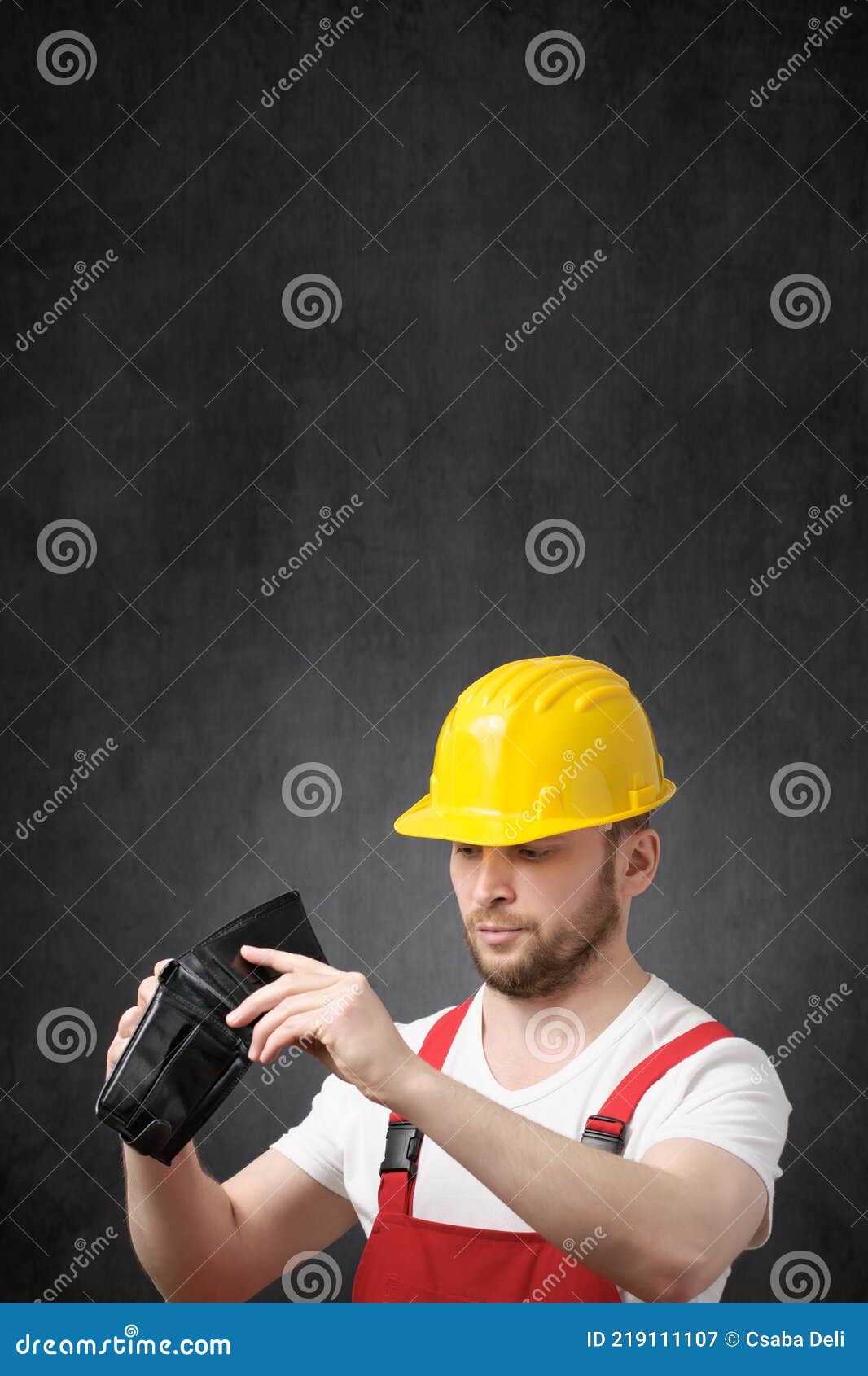 Portrait of a Poor Construction Worker Stock Image - Image of worker ...