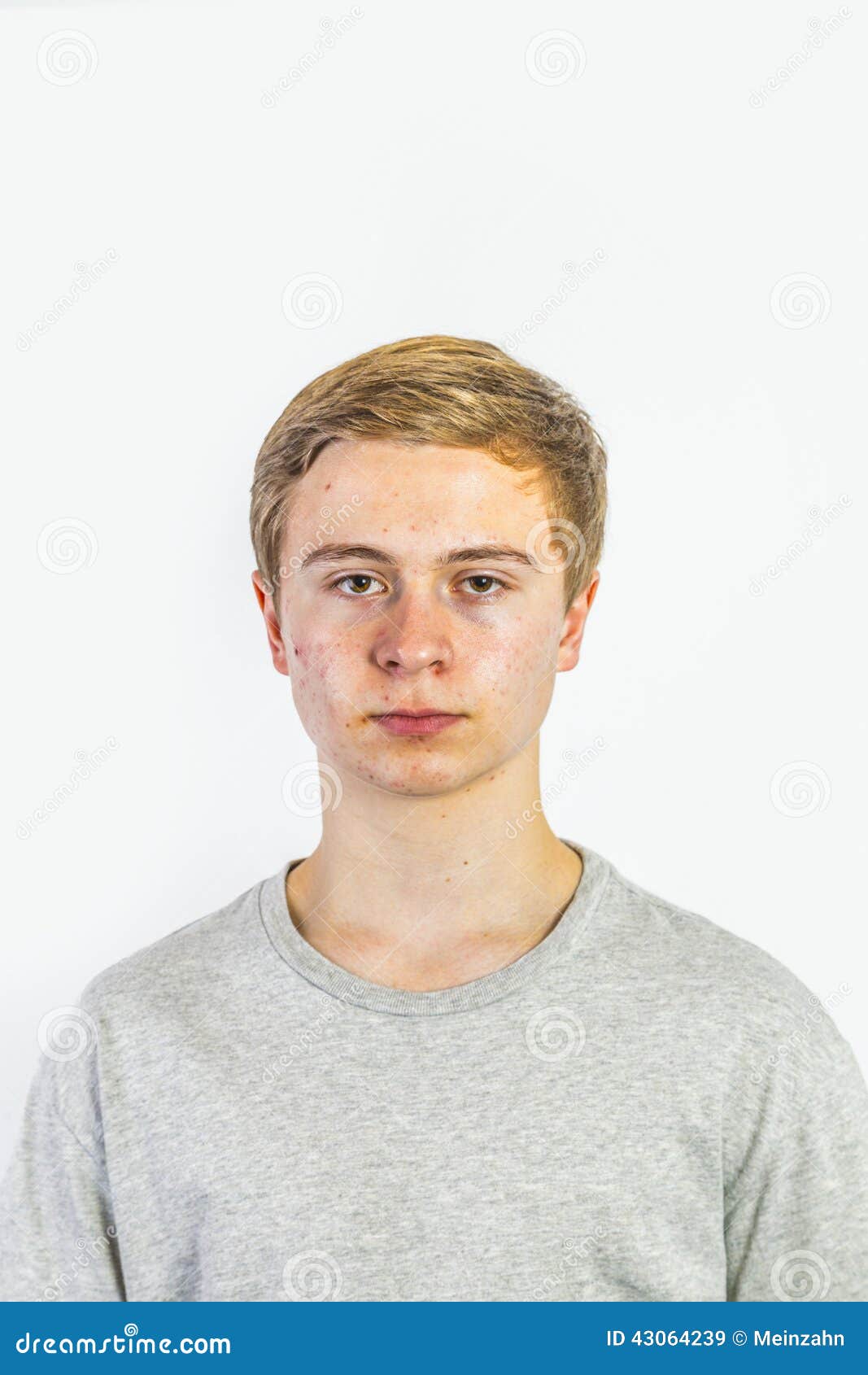 Portrait of a Positive Boy in Puberty Stock Image - Image of person ...