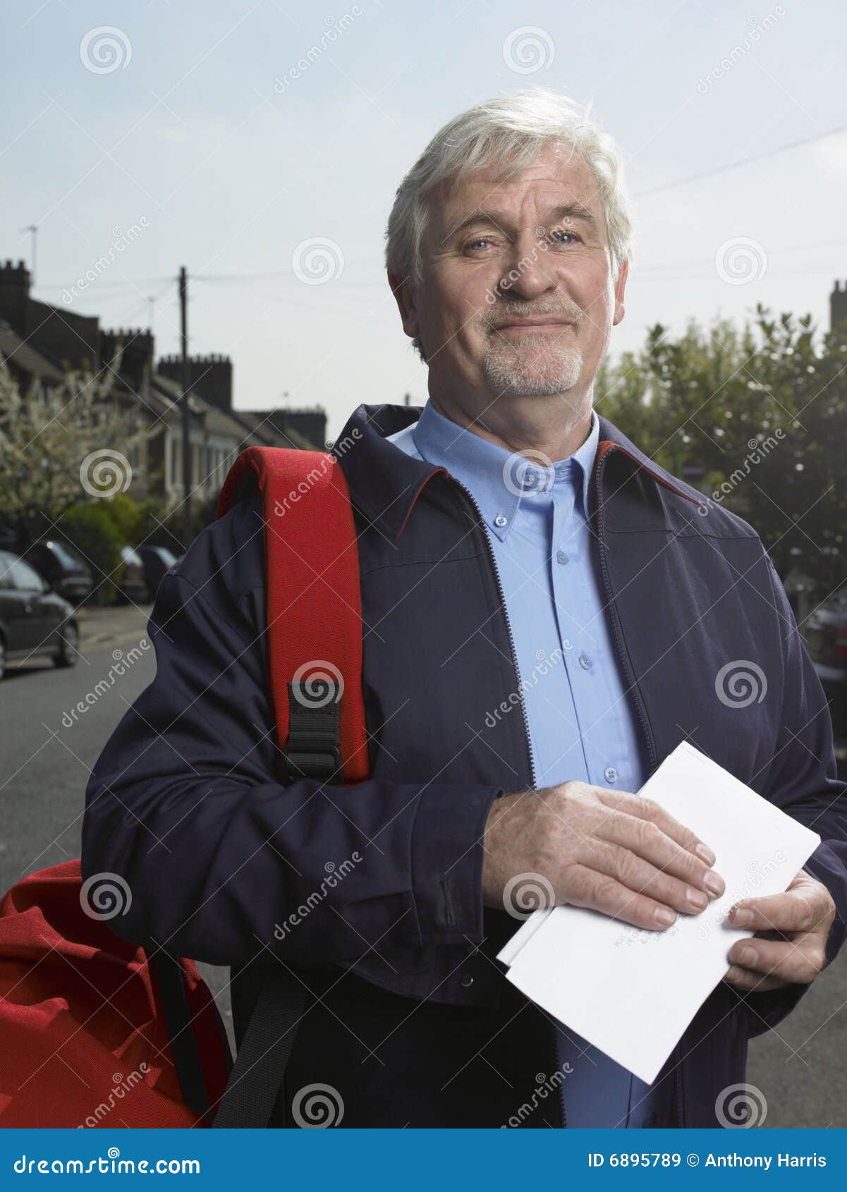 Portrait of postman stock image. Image of confidence, portrait - 6895789