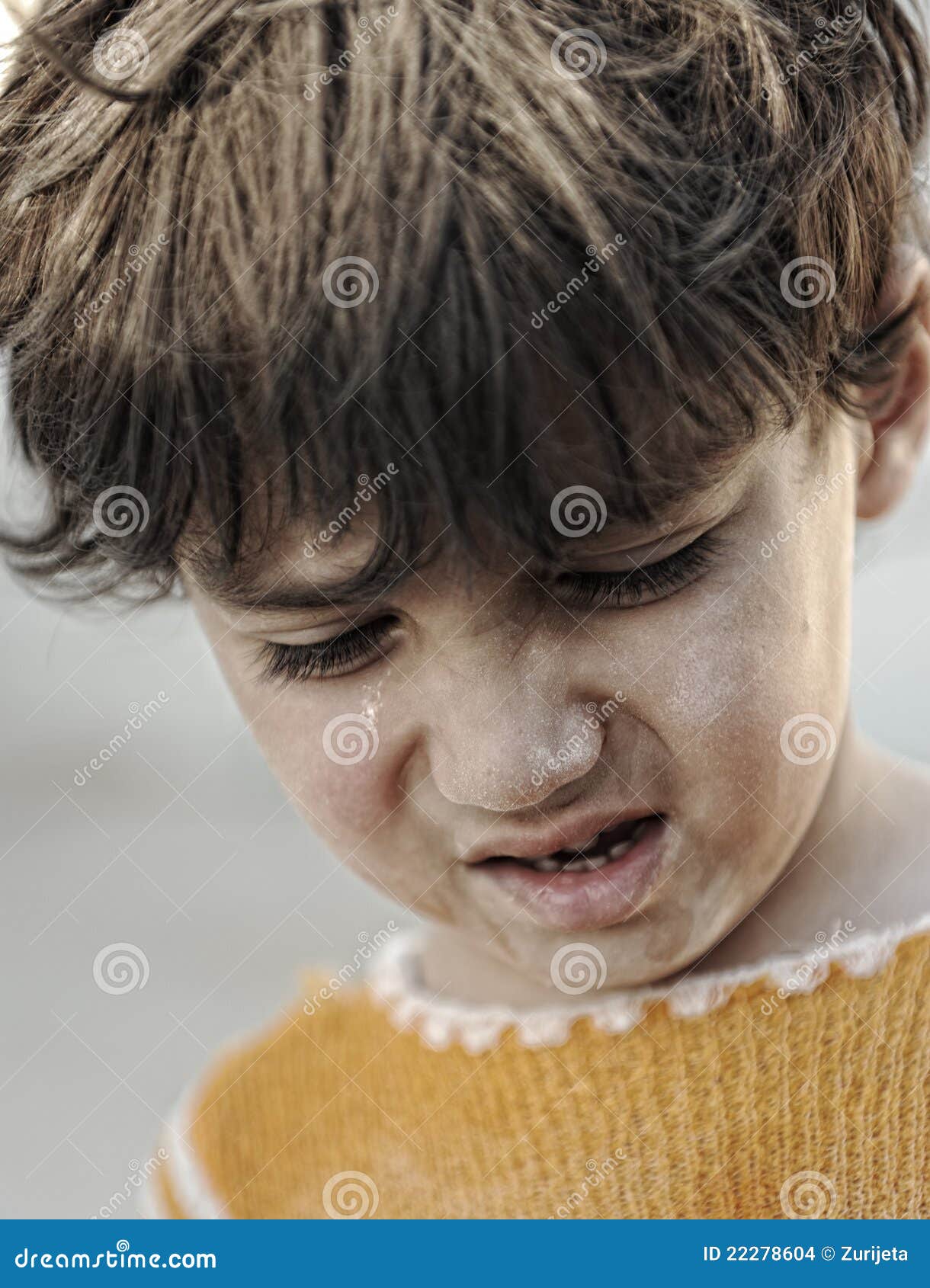 Portrait Of Poverty, Little Poor Boy Stock Photo | CartoonDealer.com ...