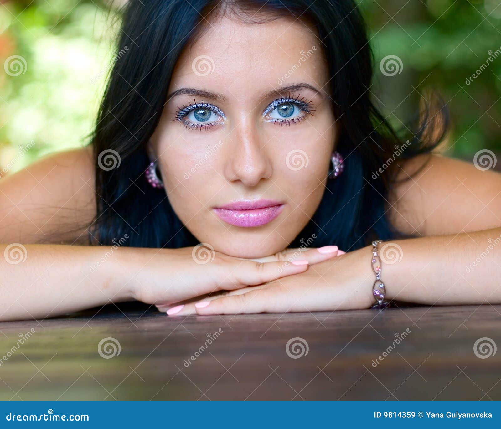 Portrait Of Pretty Gorgeous Young Woman Girl. Stock Photography ...