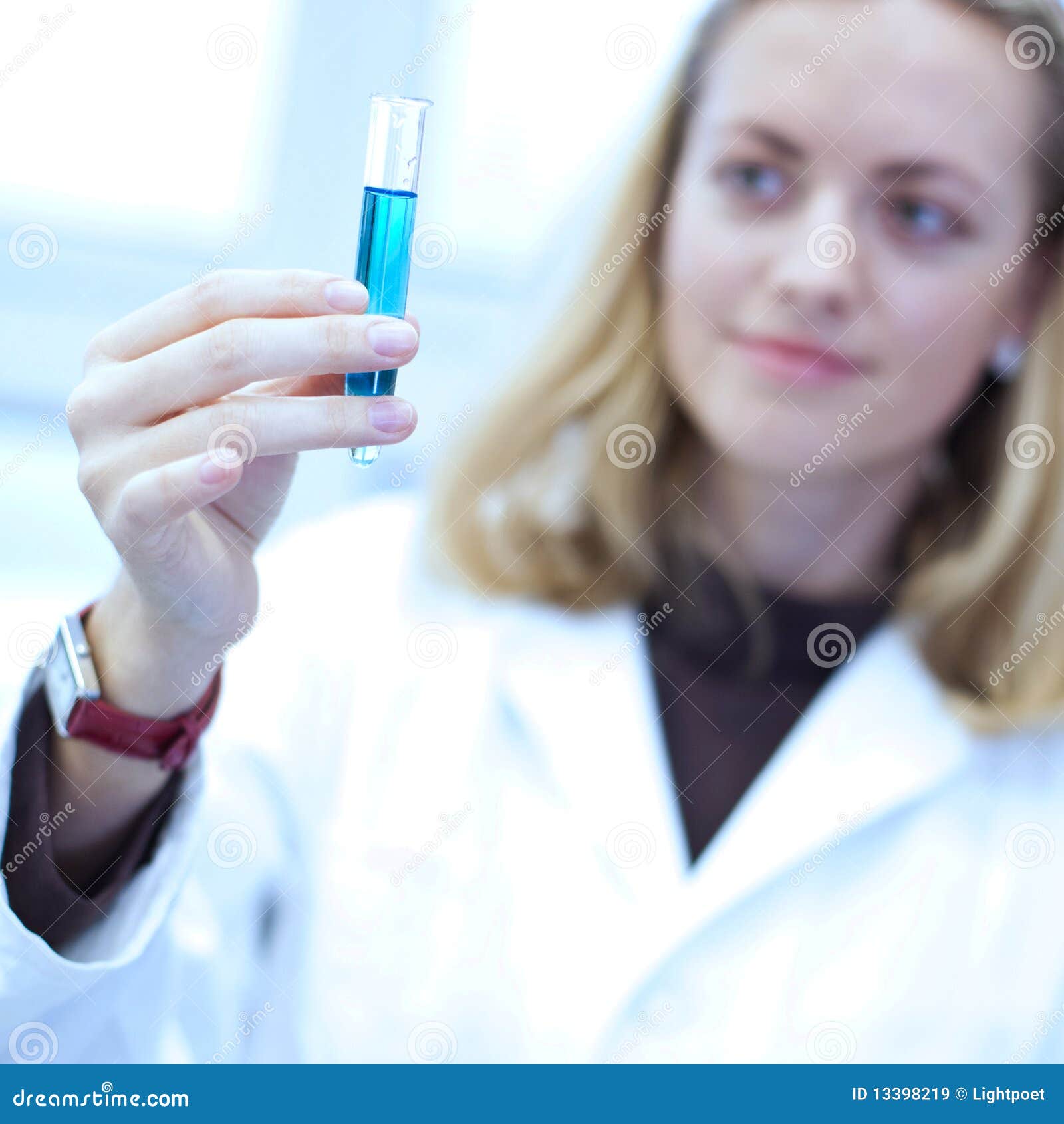 Portrait of a Pretty Female Researcher Stock Image - Image of medicine ...