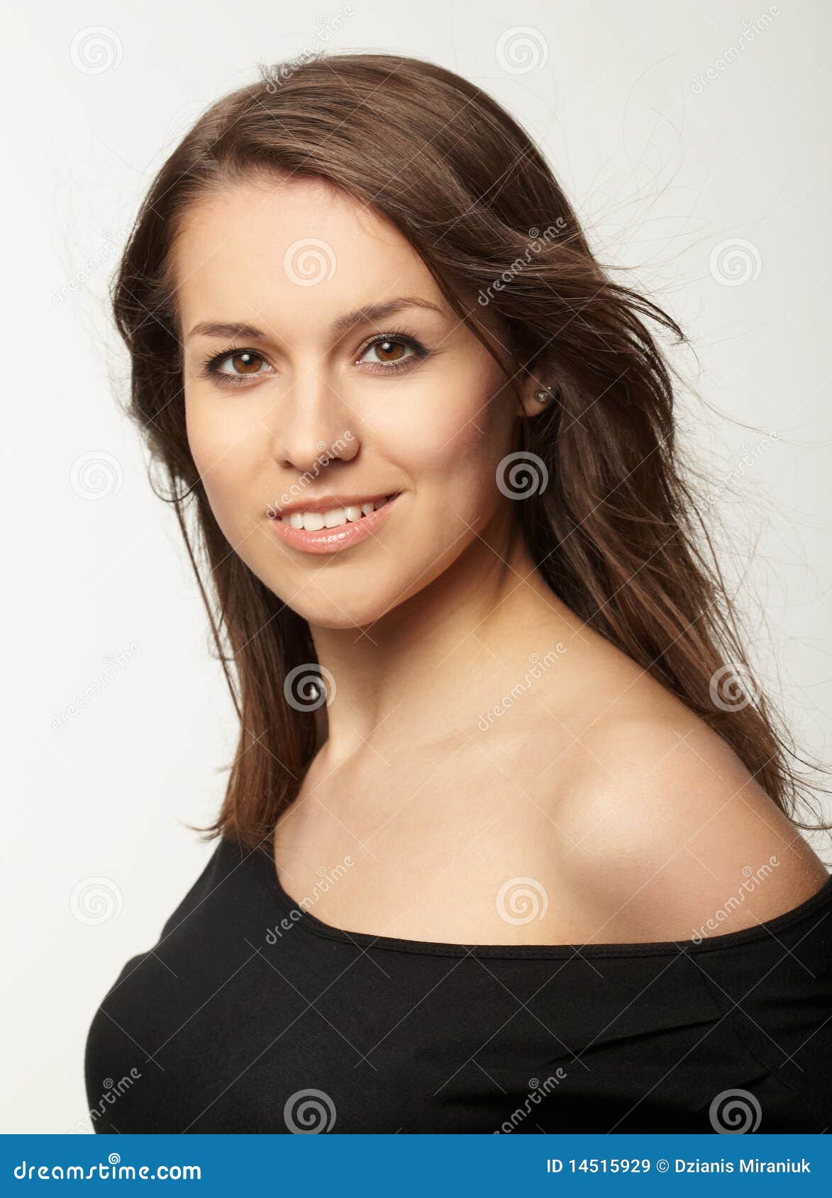 Portrait of pretty girl stock image. Image of chemise - 14515929