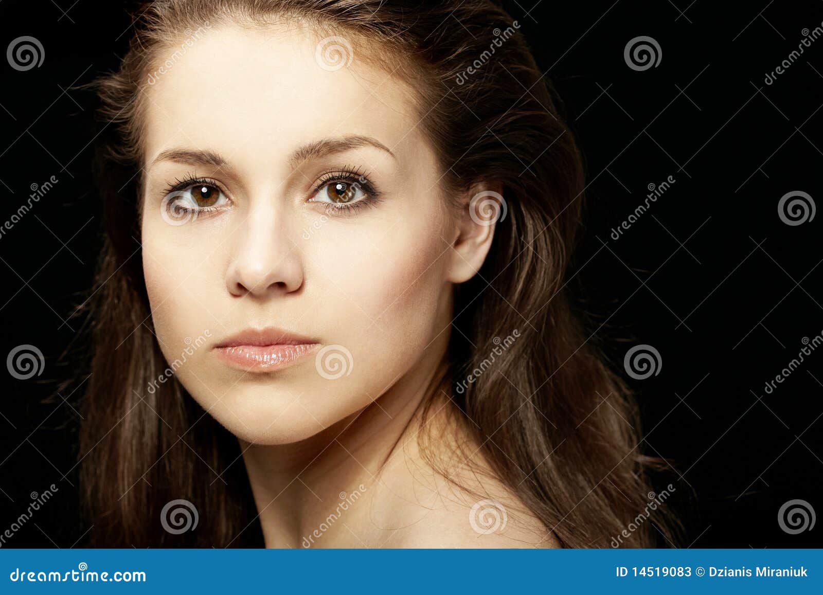 Portrait of pretty girl stock image. Image of hair, sensuality - 14519083
