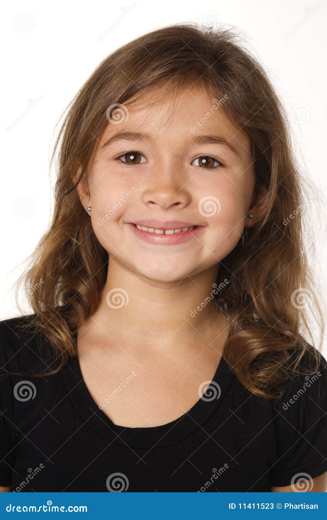 Portrait of a Pretty Little Child Stock Image - Image of smile, pretty ...