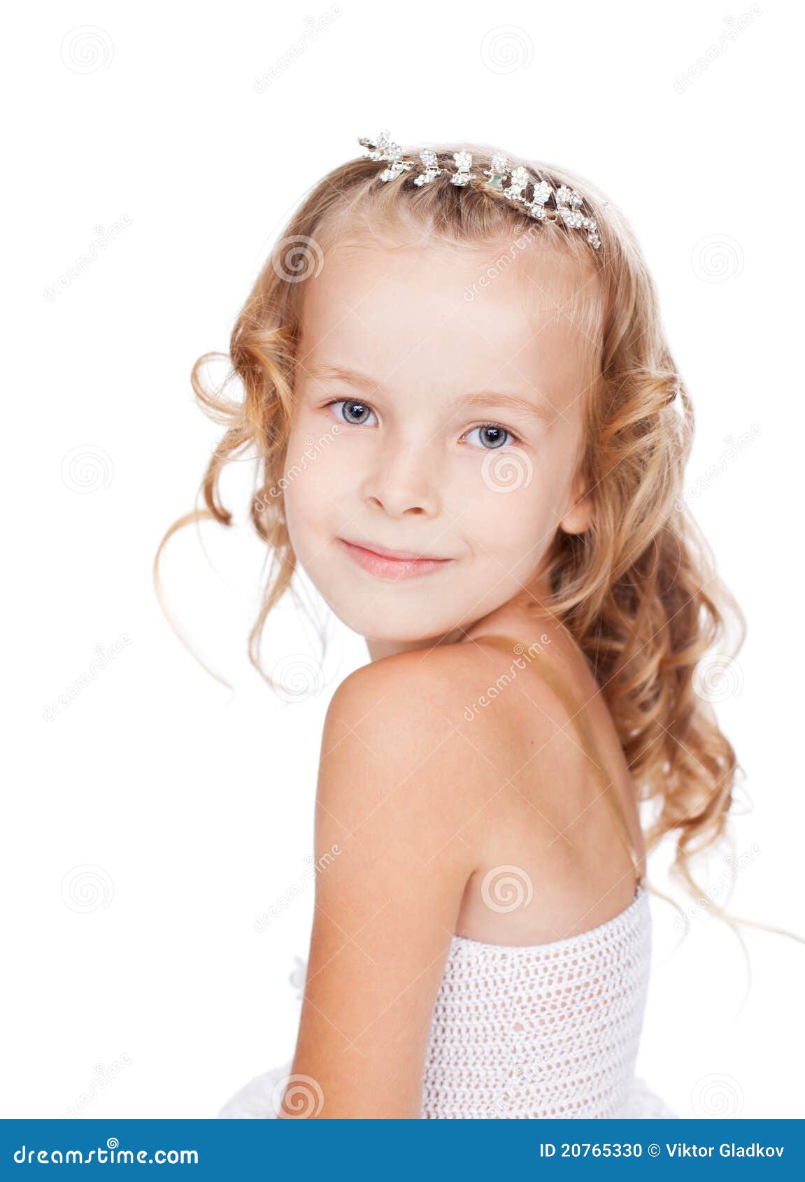 Portrait of Pretty Little Girl Stock Photo - Image of caucasian ...