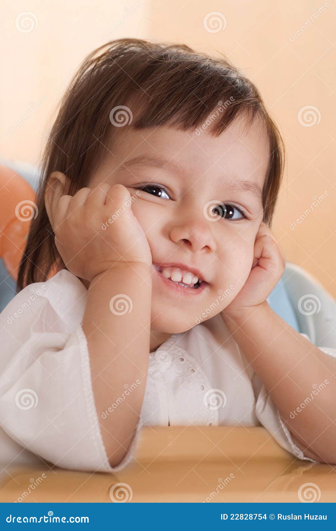 Portrait of a Pretty Little Girl Stock Photo - Image of cute, face ...