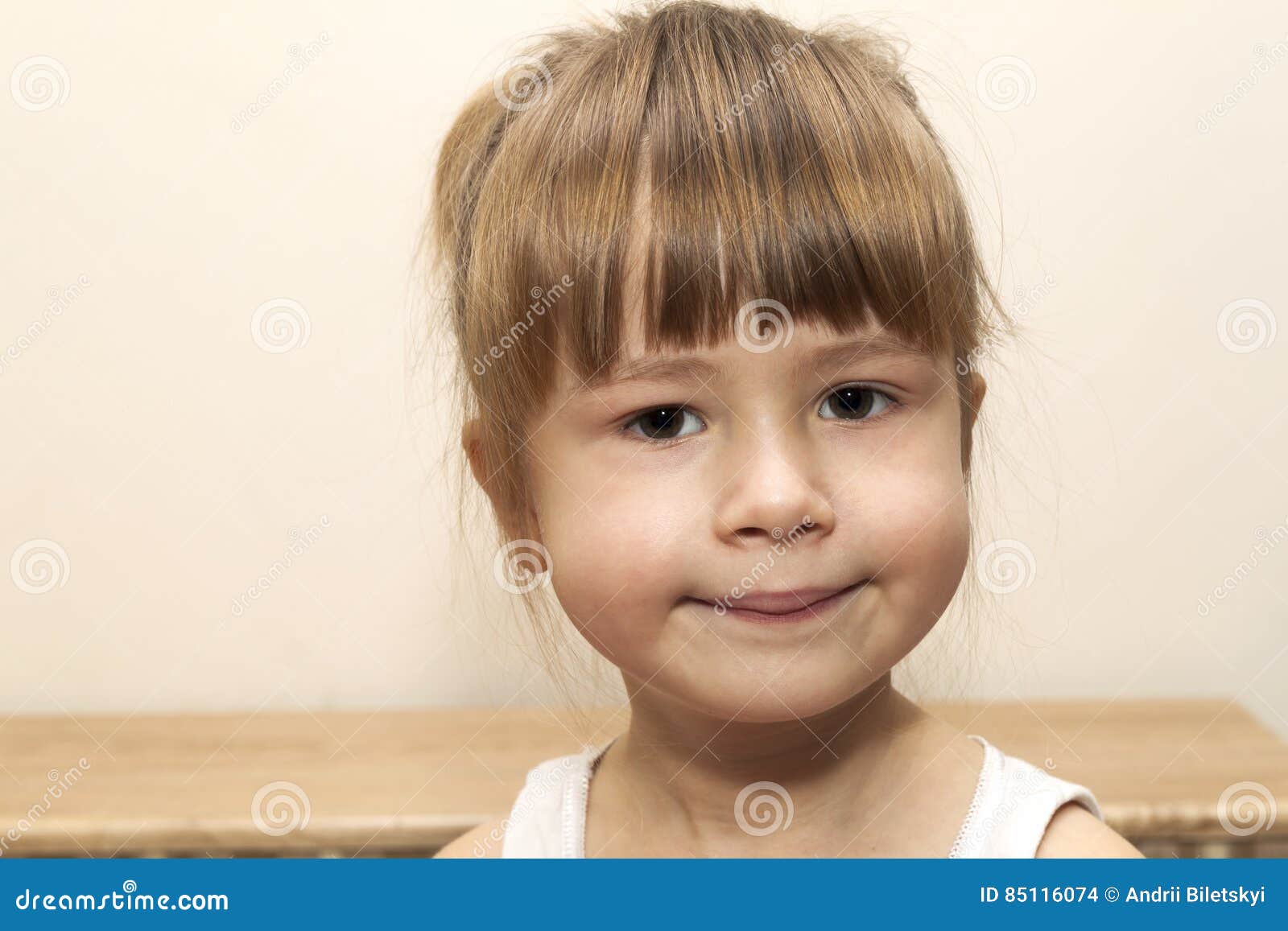 Portrait of a Pretty Little Girl Stock Photo - Image of lifestyle ...