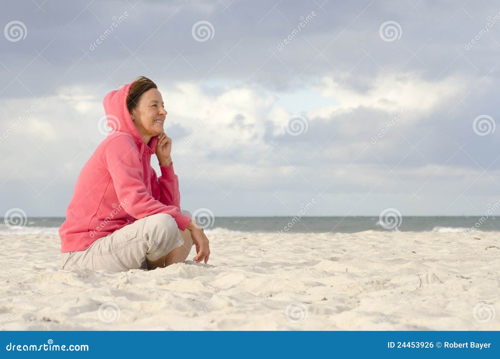 Portrait Pretty Mature Woman at Beach Stock Photo - Image of fifties ... Portrait Pretty Mature Woman at Beach Stock Photo - Image of fifties ...