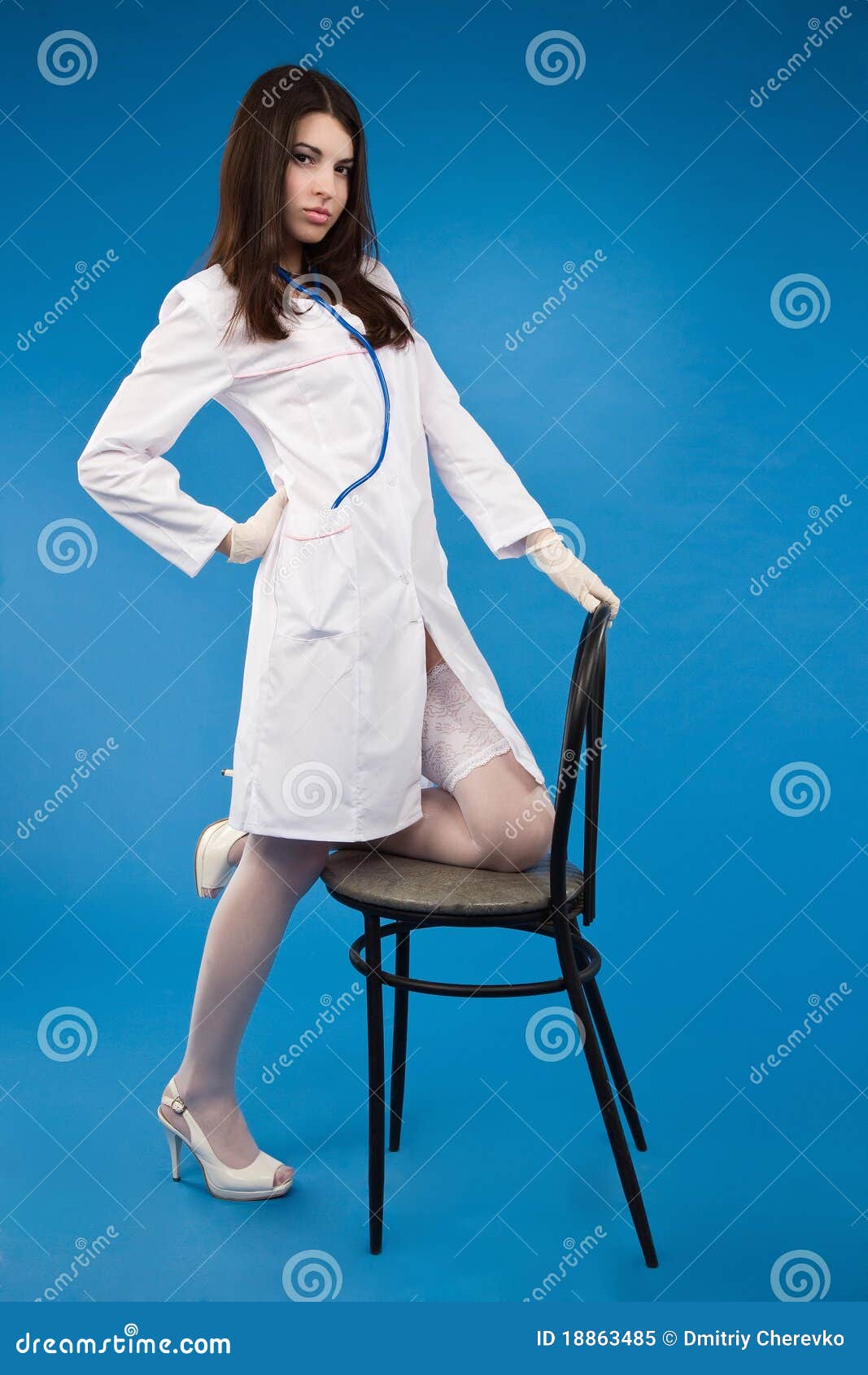 Portrait of the Pretty Nurse Stock Image - Image of attractive, doctor ...