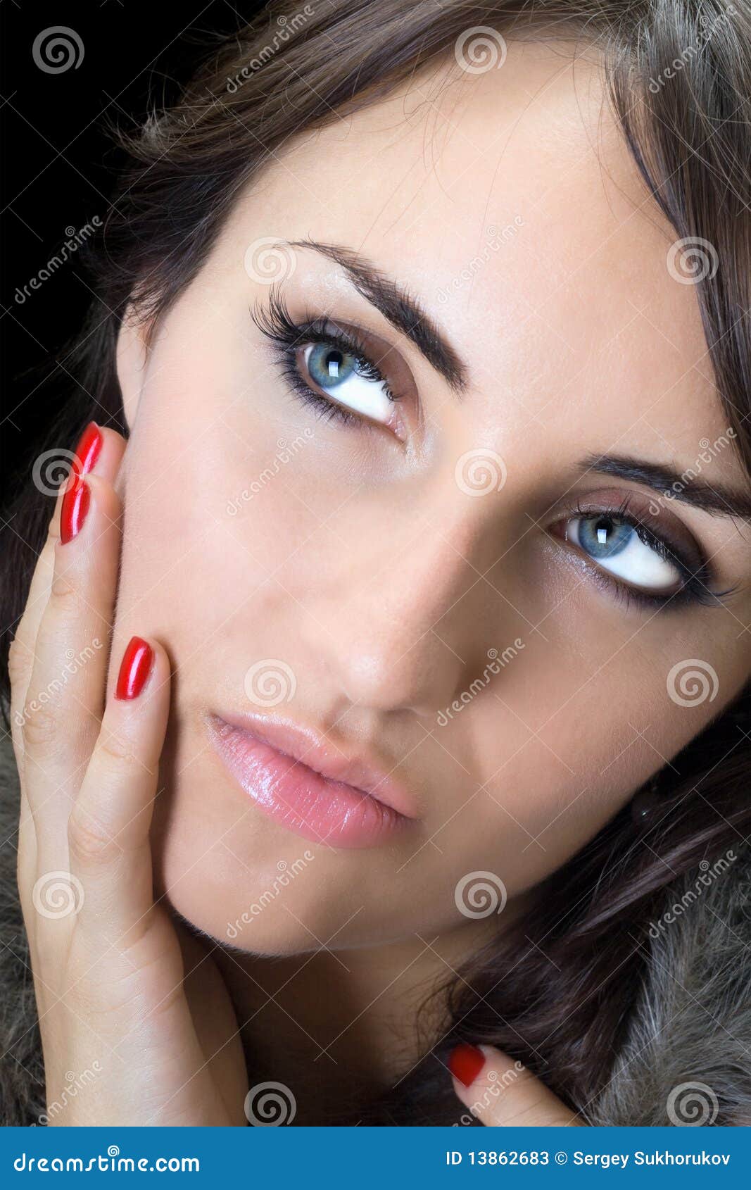 Portrait of pretty woman stock image. Image of elegance - 13862683