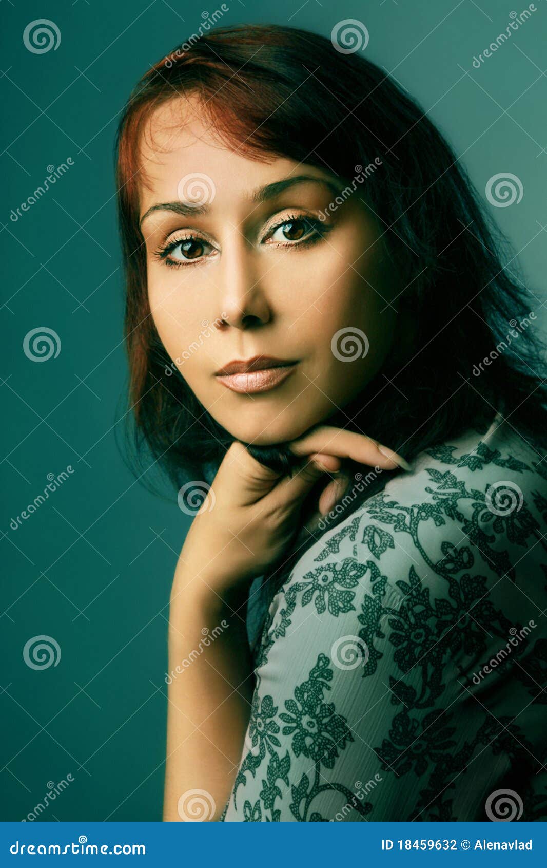 Portrait of pretty woman. stock photo. Image of beauty - 18459632