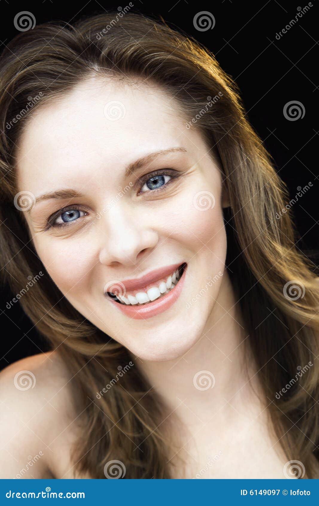 Portrait of pretty woman. stock image. Image of photograph - 6149097