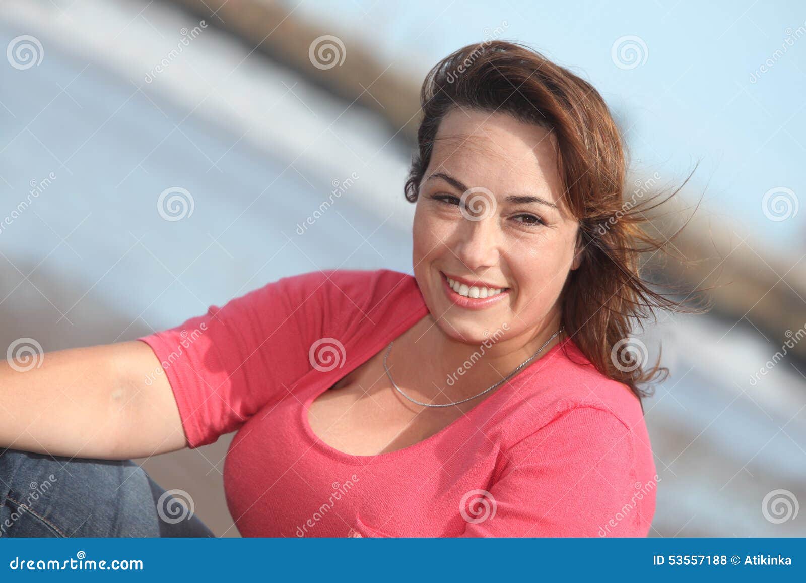 Portrait of pretty woman stock photo. Image of pretty - 53557188