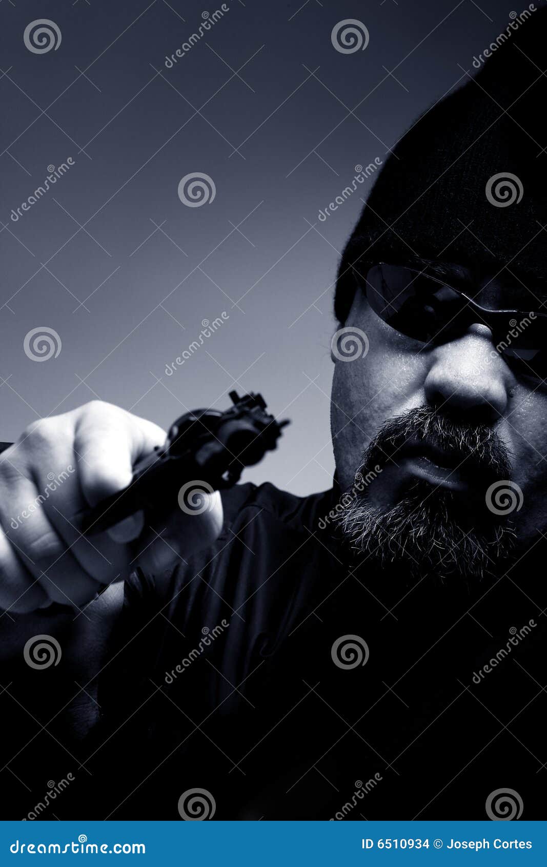 Portrait of a Professional Assassin Stock Photo - Image of hijacker ...