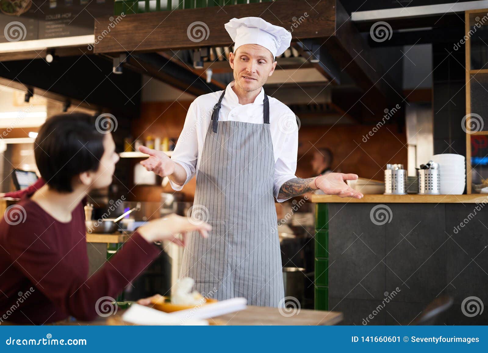 Client Complaining in Restaurant Stock Image - Image of complaining ...