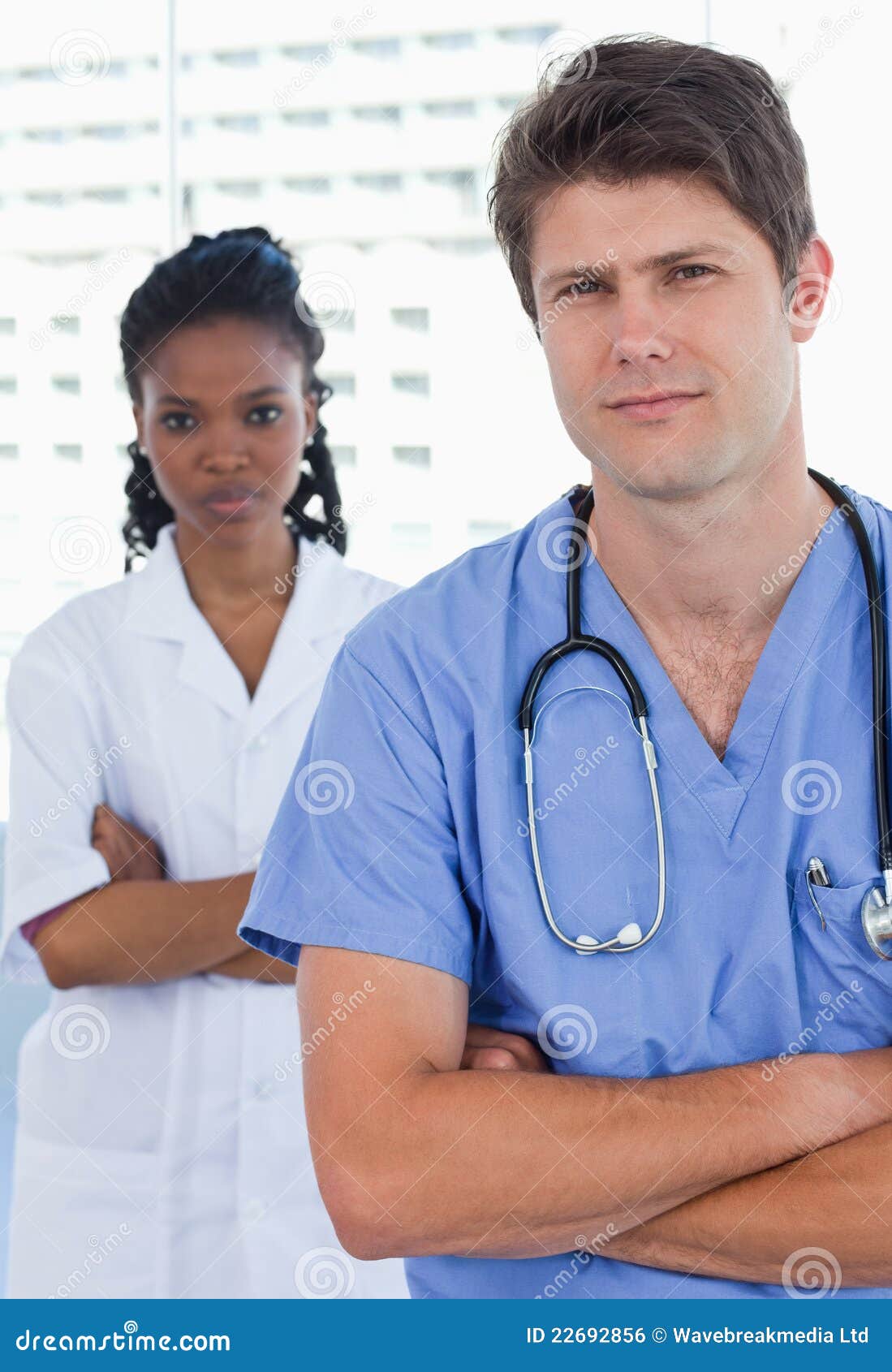 Portrait of Professional Doctors Standing Up Stock Photo - Image of ...