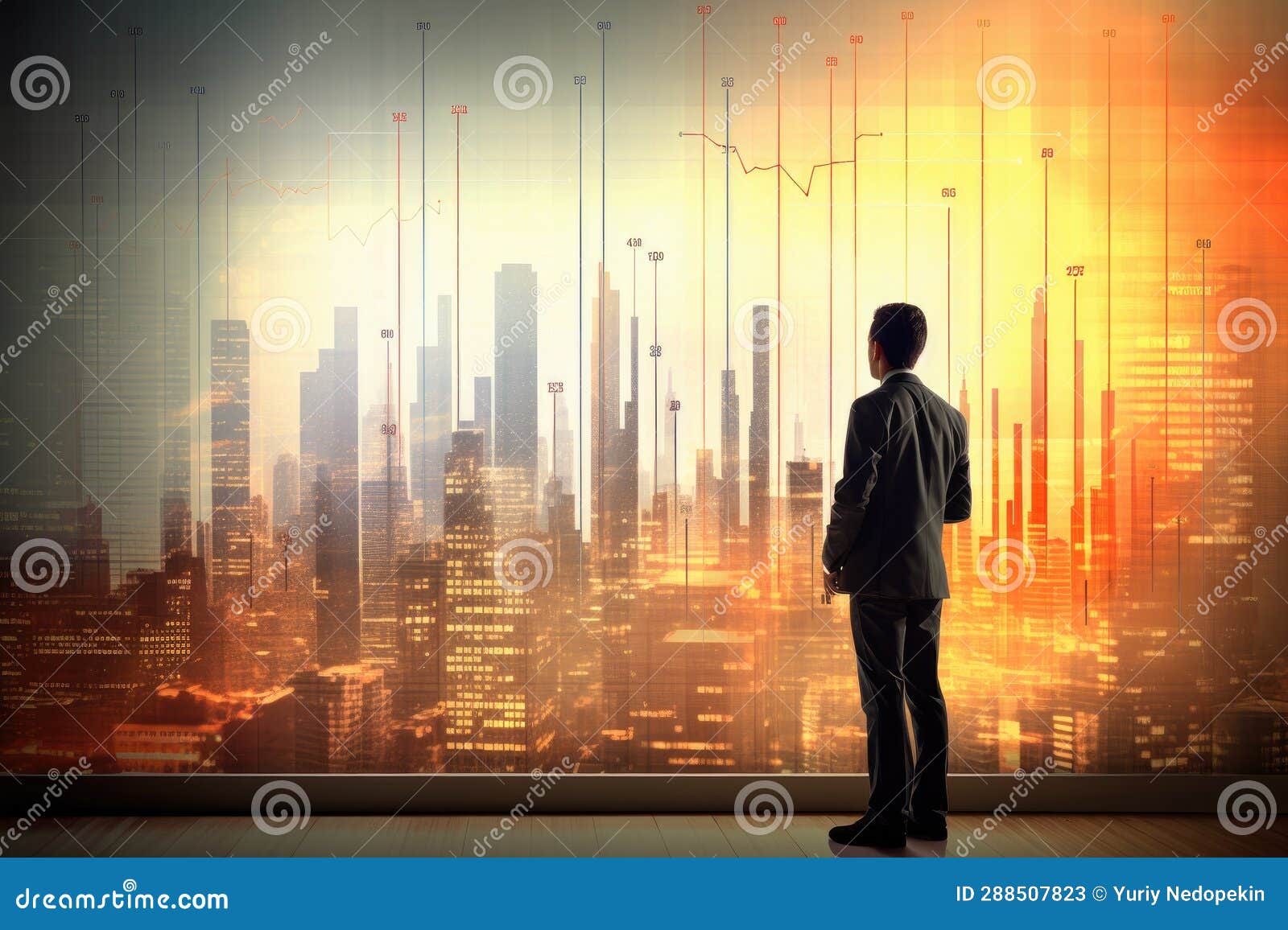 Portrait of a Professional Financial Analyst in the Modern Digital ...