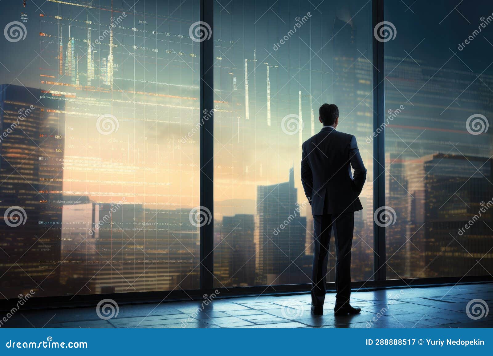 Portrait of a Professional Financial Analyst in the Modern Digital ...