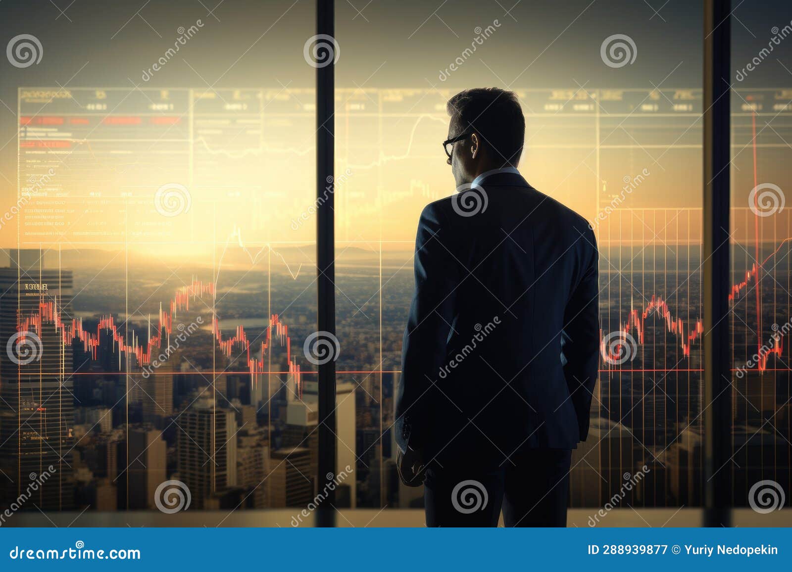 Portrait of a Professional Financial Analyst in the Modern Digital ...
