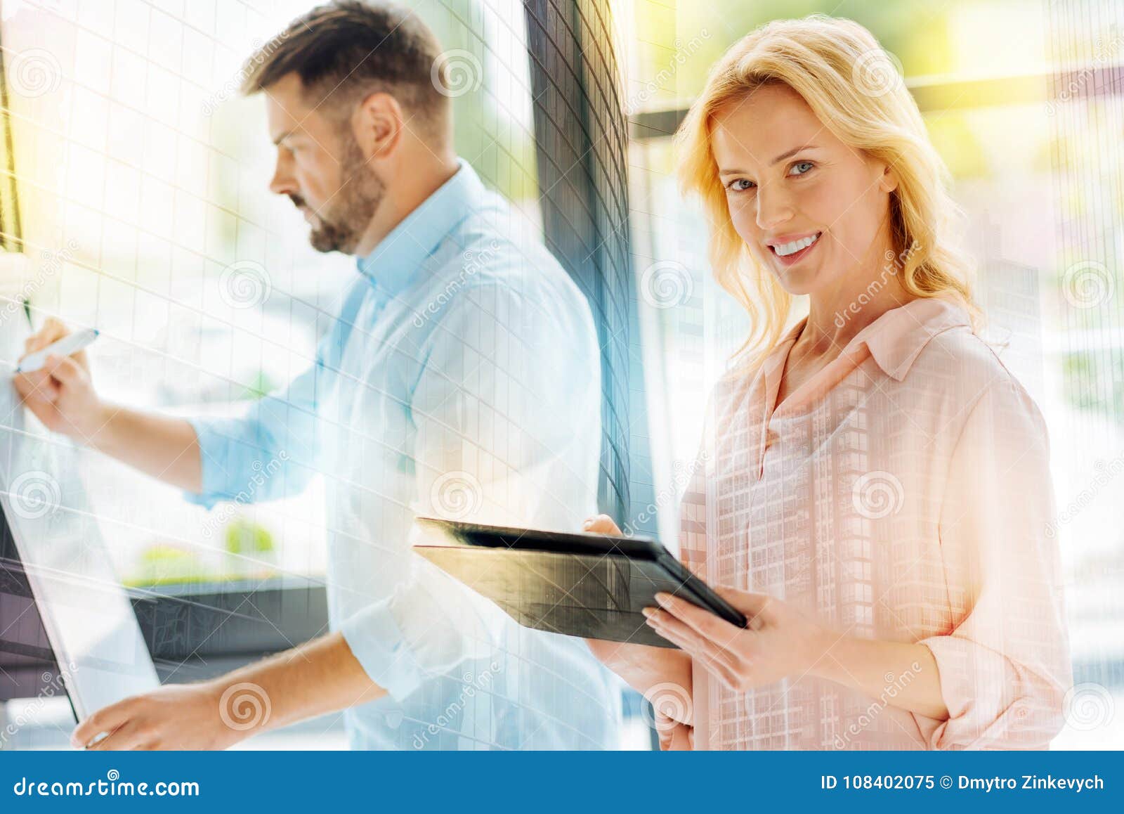 Portrait of Professional Managers Working in the Office Stock Image ...