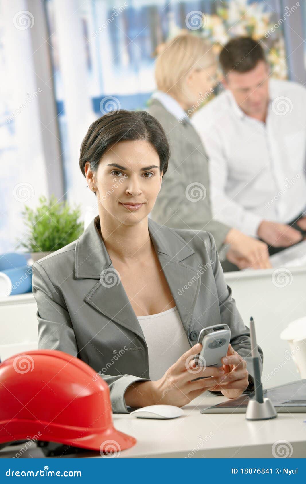 Portrait of Professional with Smartphone Stock Image - Image of ...