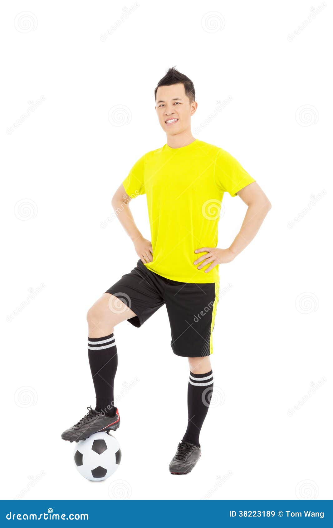 Portrait of Professional Soccer Player Stock Image - Image of isolated ...