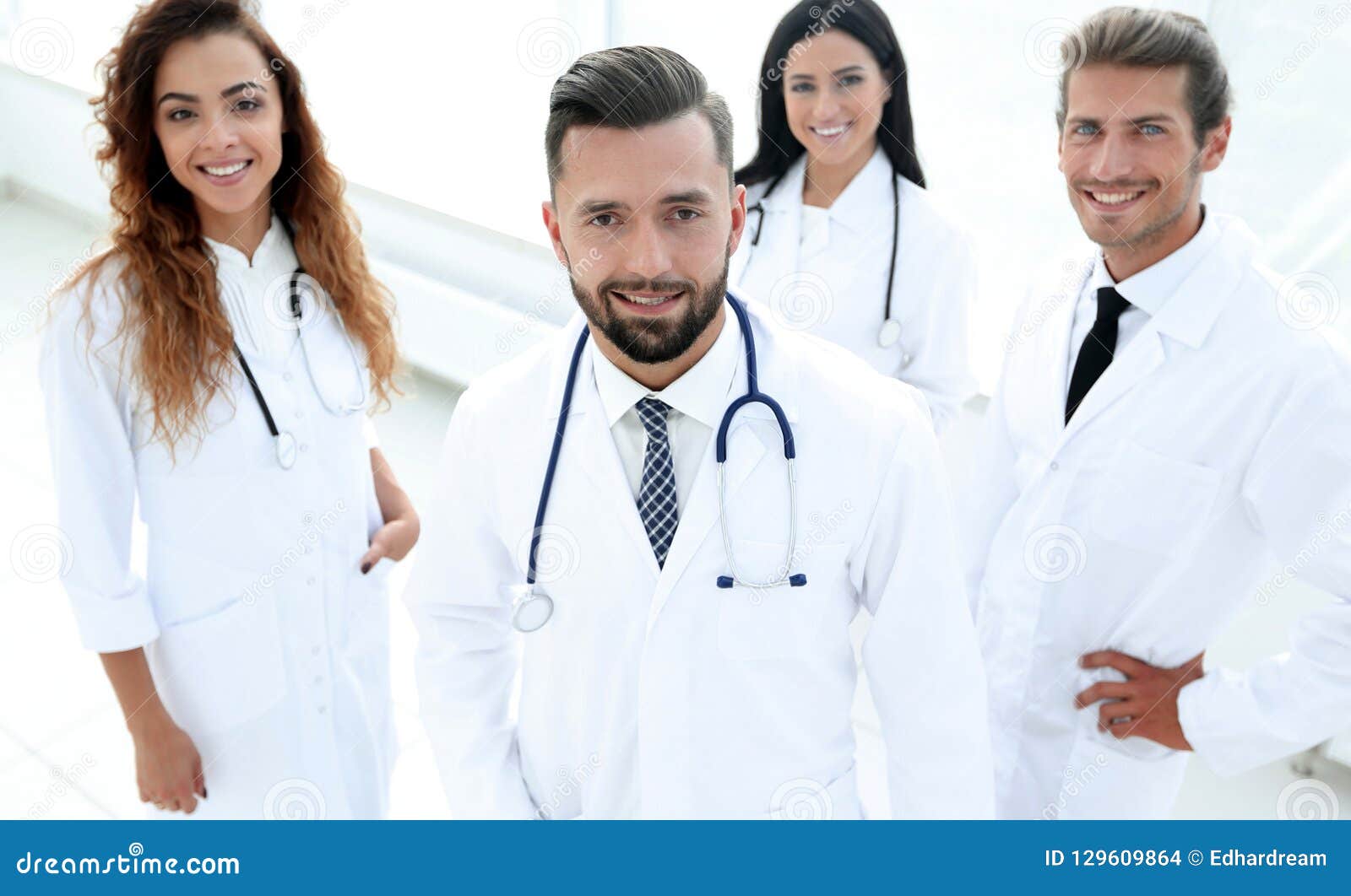 Portrait of a Professional Team of Doctors Stock Photo - Image of ...