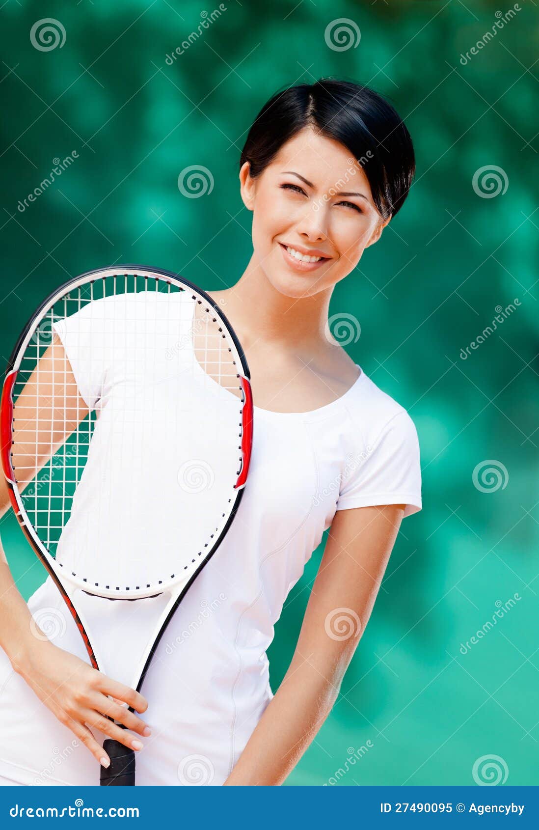 Portrait of Professional Tennis Player Stock Image - Image of girl ...
