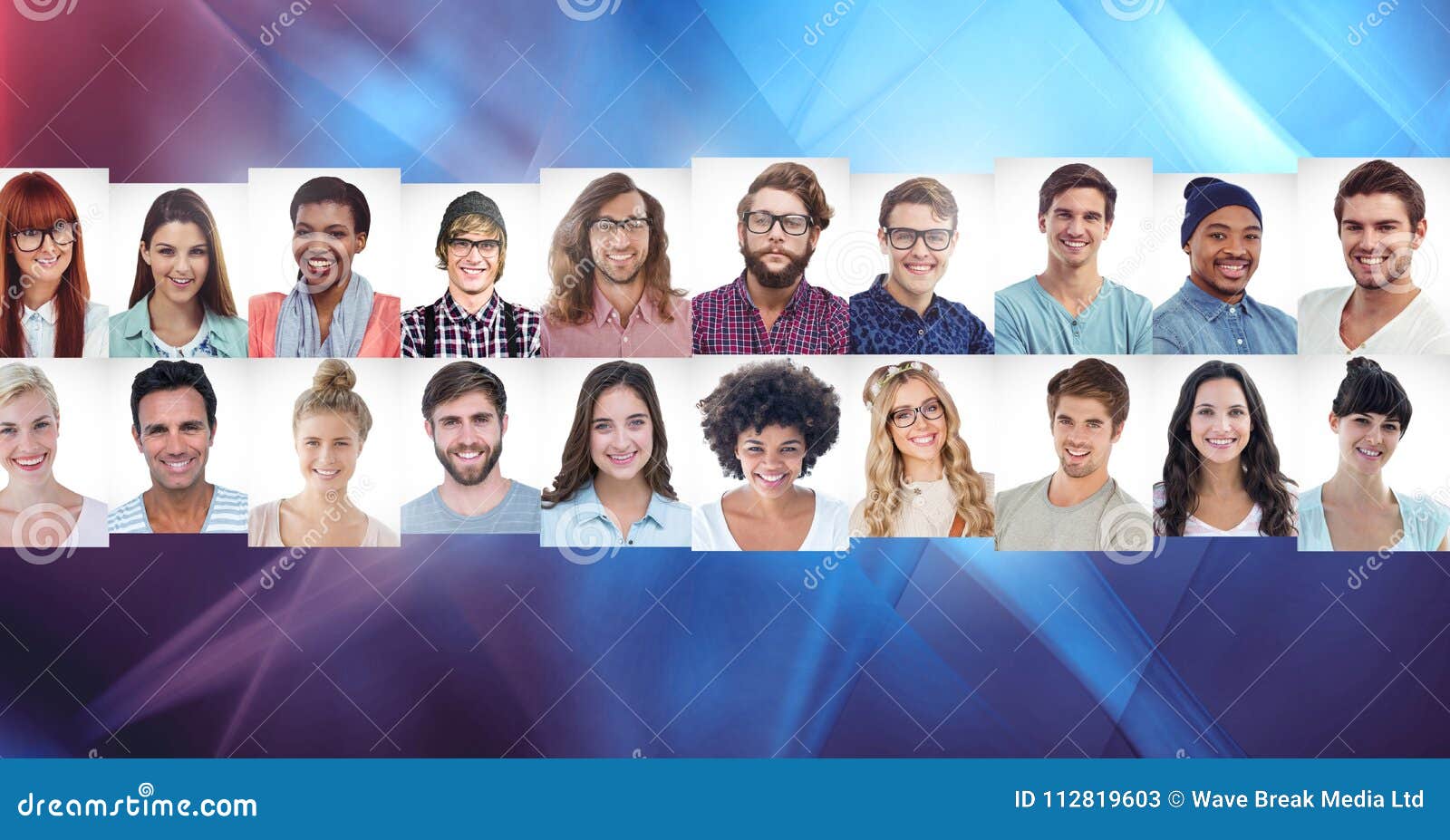 Portrait Profiles of Different People Stock Image - Image of bright ...