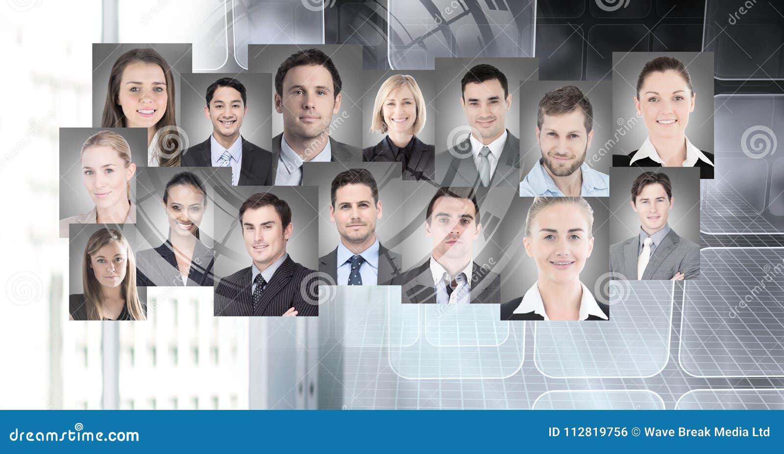 Portrait Profiles of Different People Stock Photo - Image of brightly ...