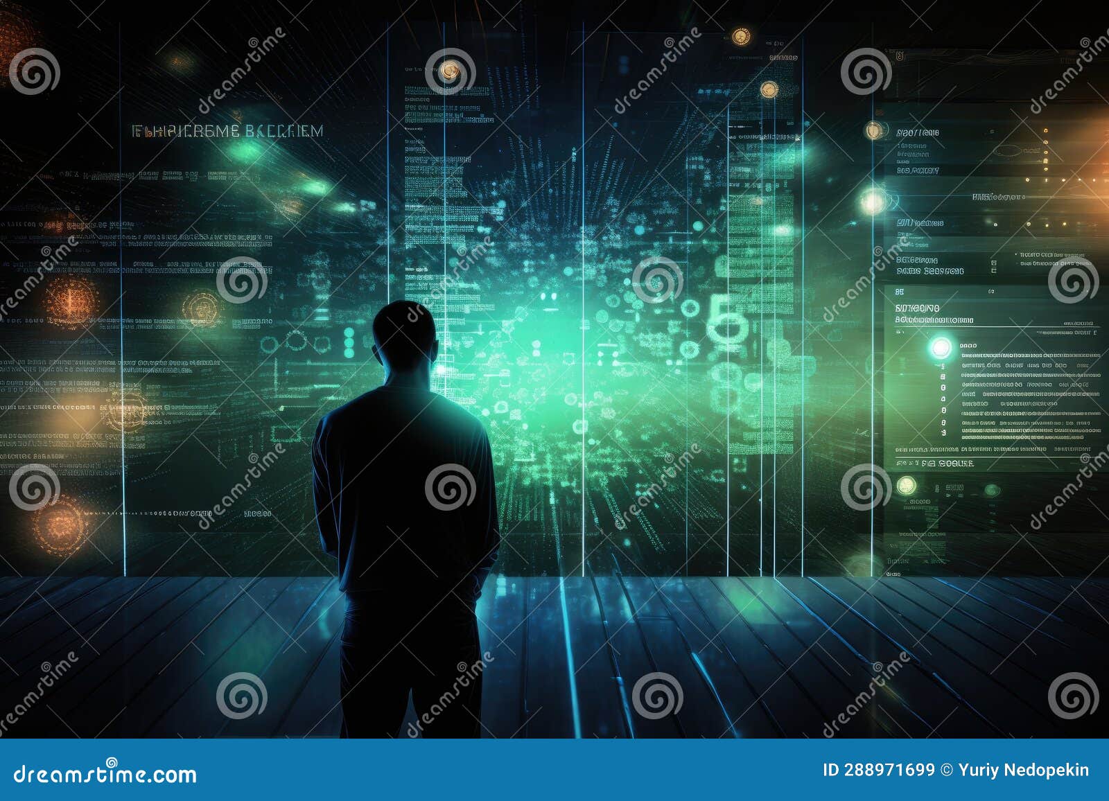 Portrait of a Programmer in the Modern Computer World Stock Image ...