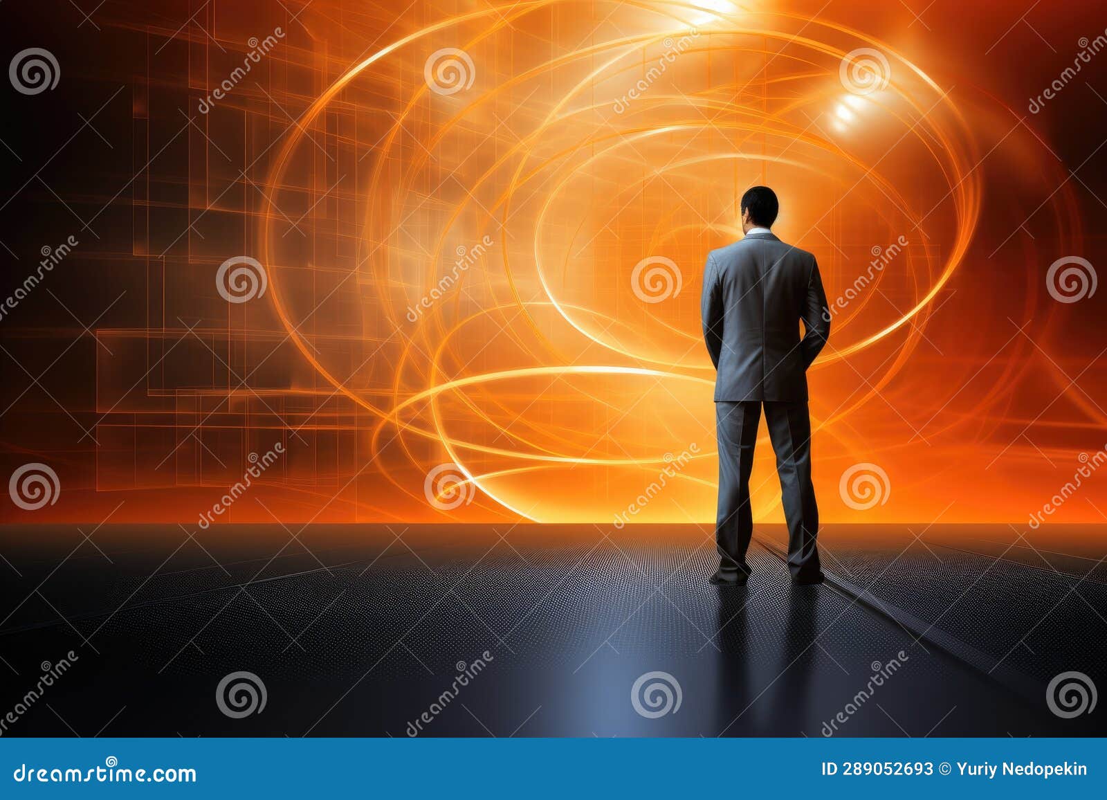 Portrait of a Programmer in the Modern Computer World Stock ...