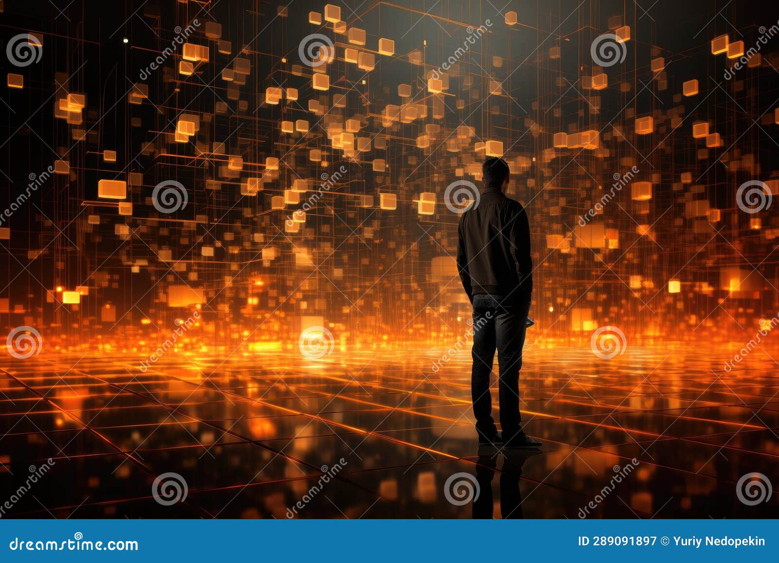 Portrait of a Programmer in the Modern Computer World Stock Image ...