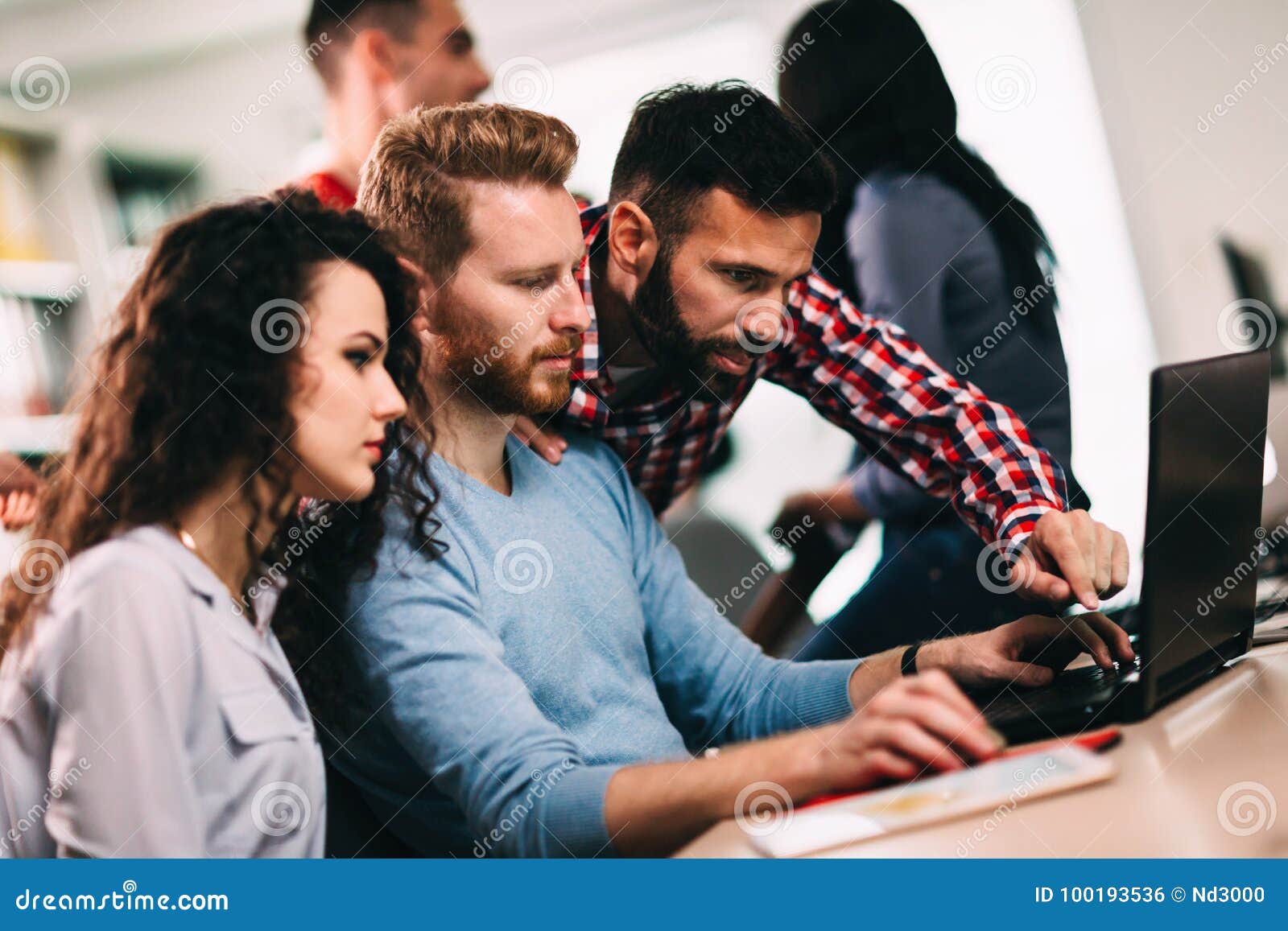 Portrait of Programmers Working in Development Software Company Stock ... Portrait of Programmers Working in Development Software Company Stock ...