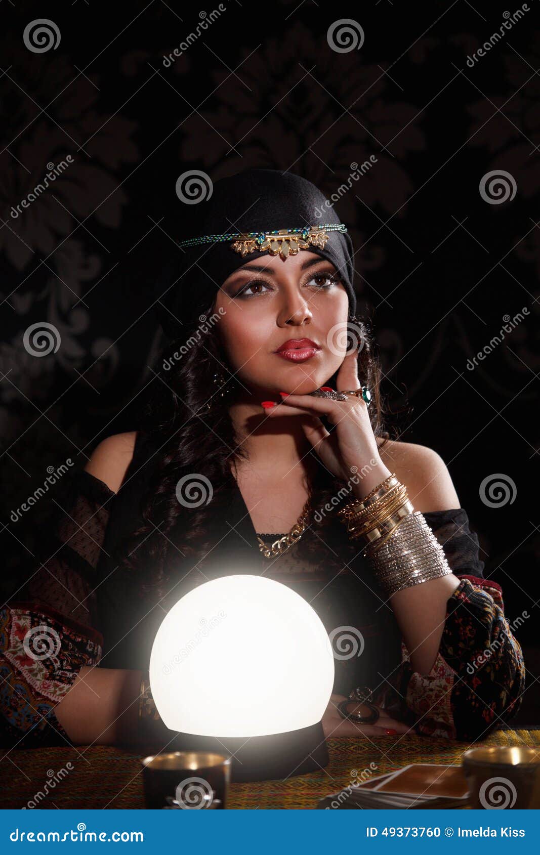 Portrait of a prophetess stock photo. Image of forecast - 49373760