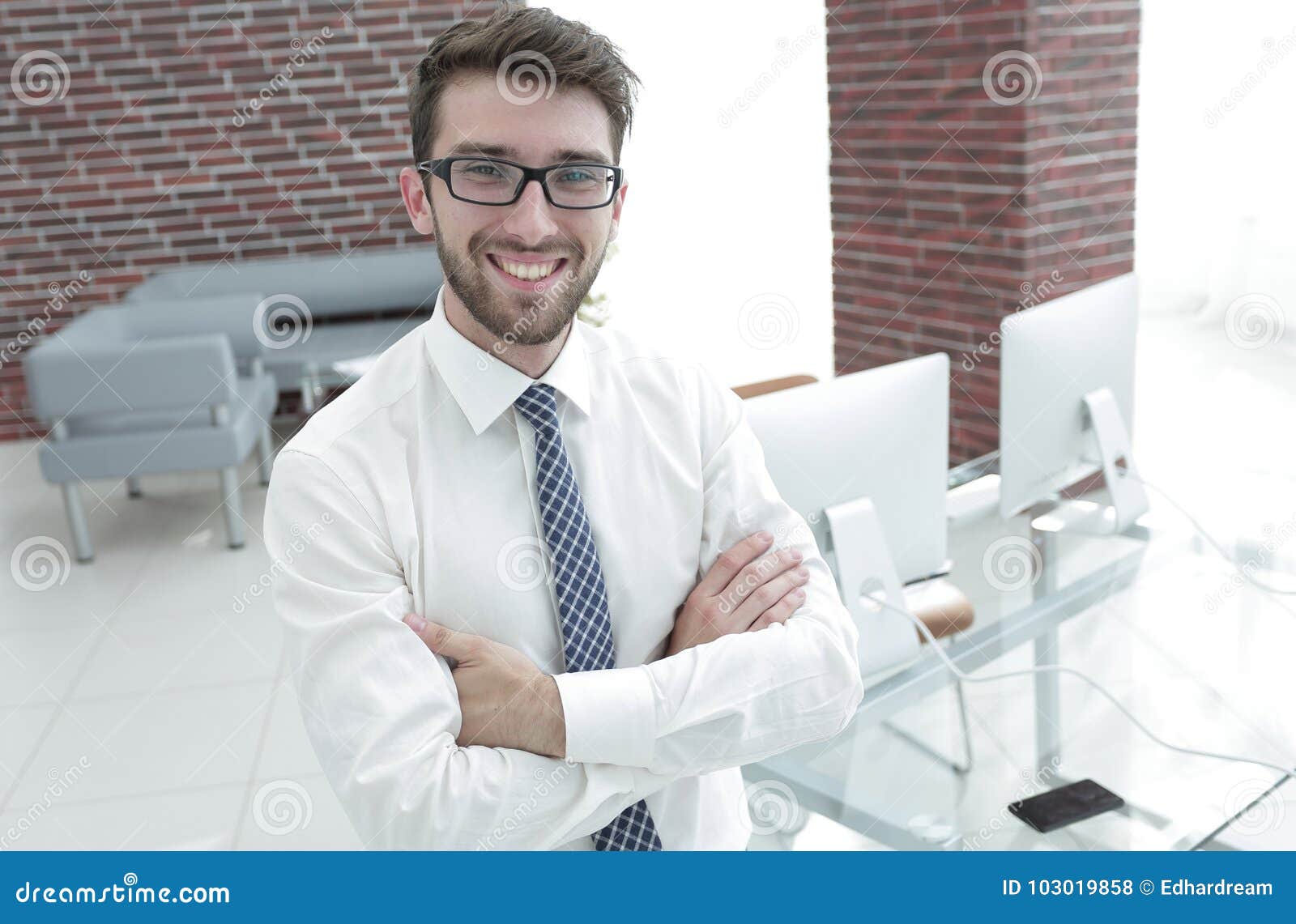 Portrait of a Prospective Employee Stock Photo - Image of modern ...