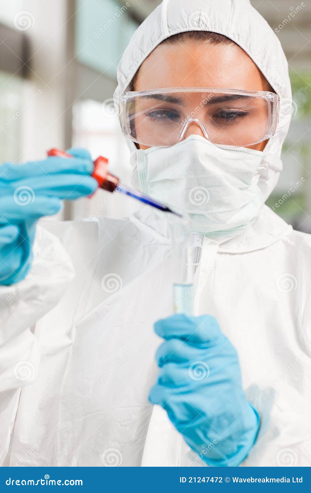 Portrait of a Protected Science Student Stock Photo - Image of chemist ...