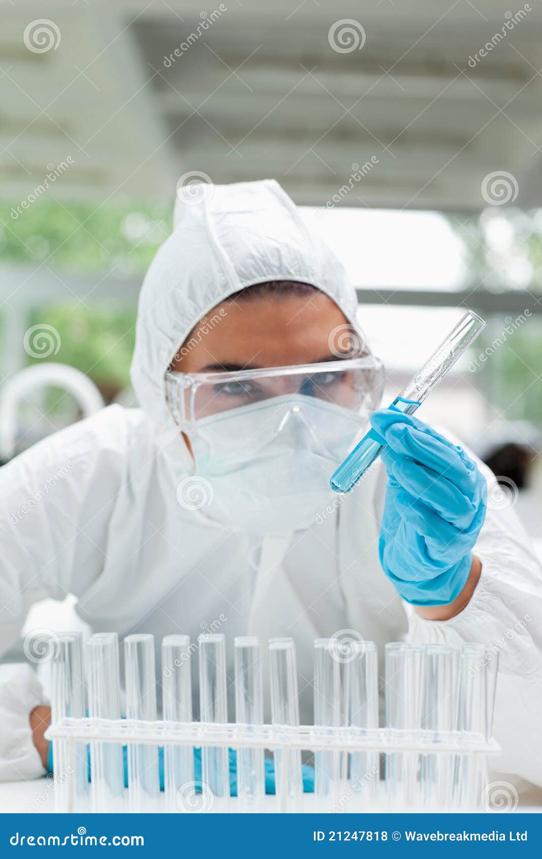 Portrait of a Protected Serious Scientist Stock Photo - Image of person ...