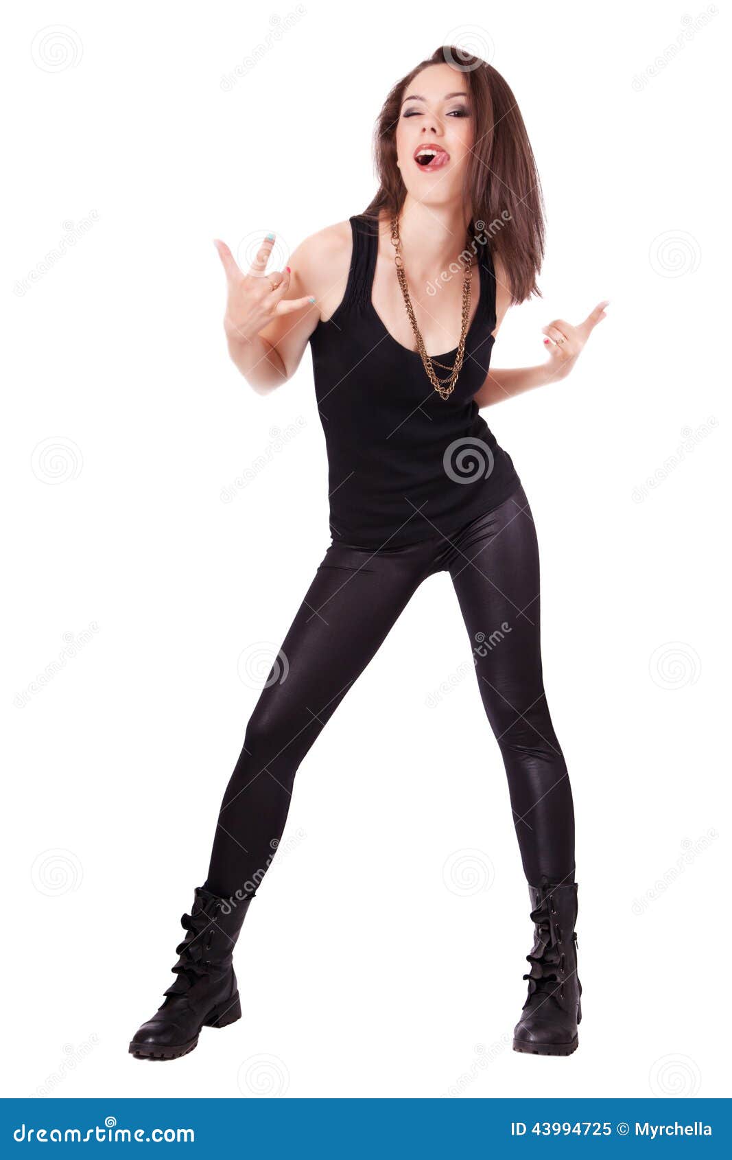 Portrait of a punk girl stock image. Image of hooligan - 43994725
