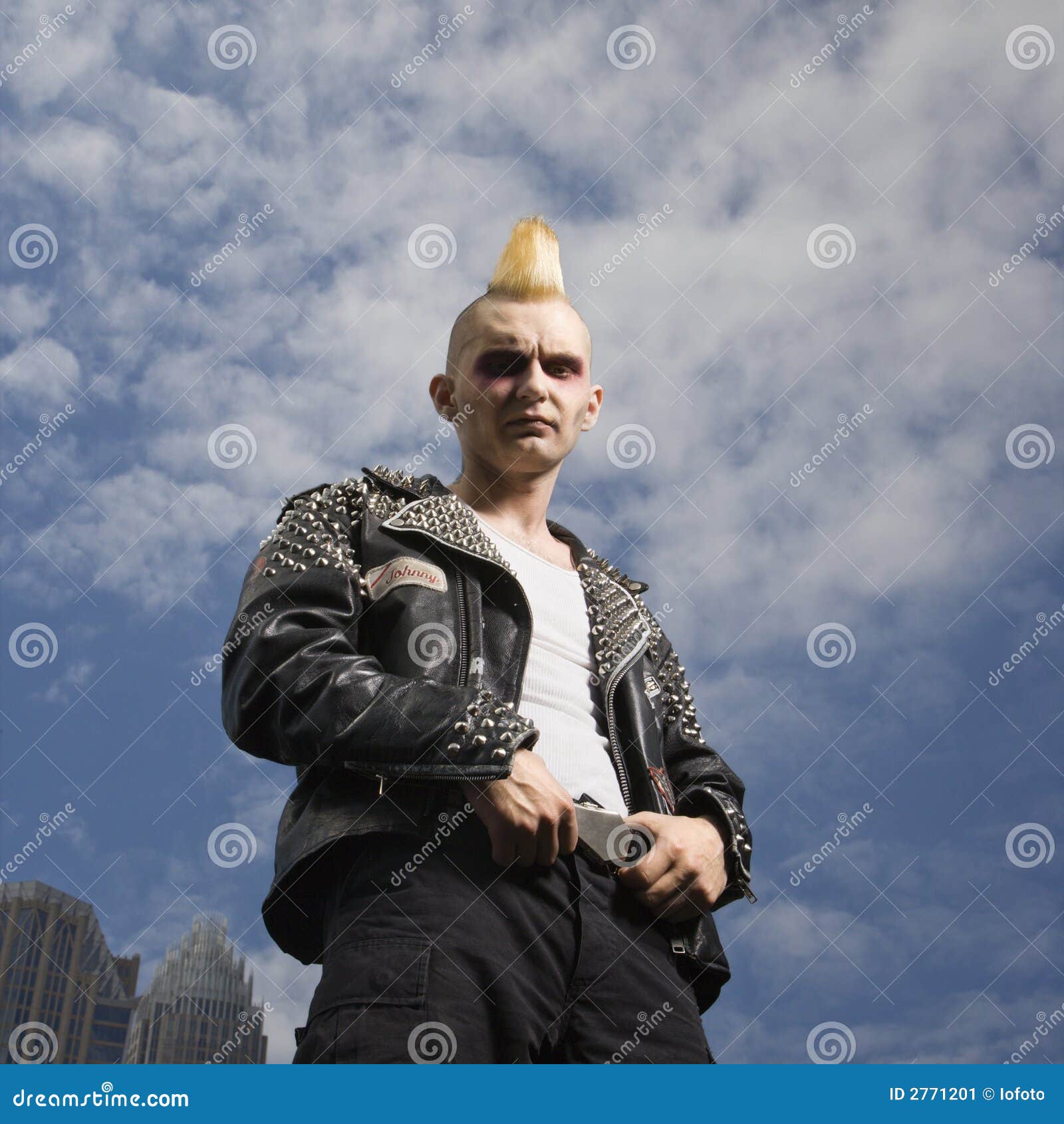 Portrait of a Punk Outside. Stock Image - Image of punk, contact: 2771201