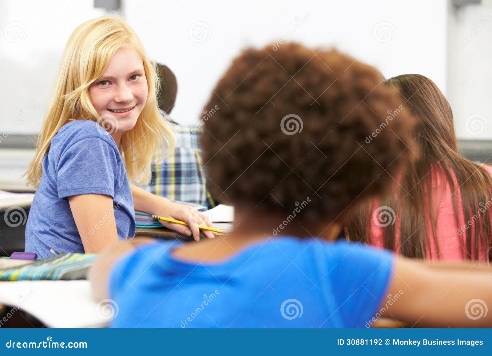 Portrait of Pupil in Class stock photo. Image of people - 30881192