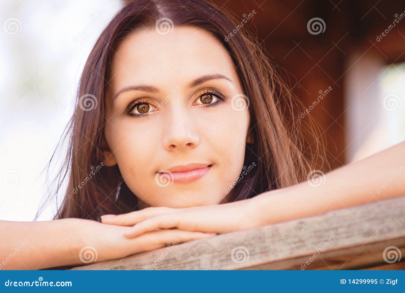 Portrait of quiet girl stock image. Image of caucasian - 14299995