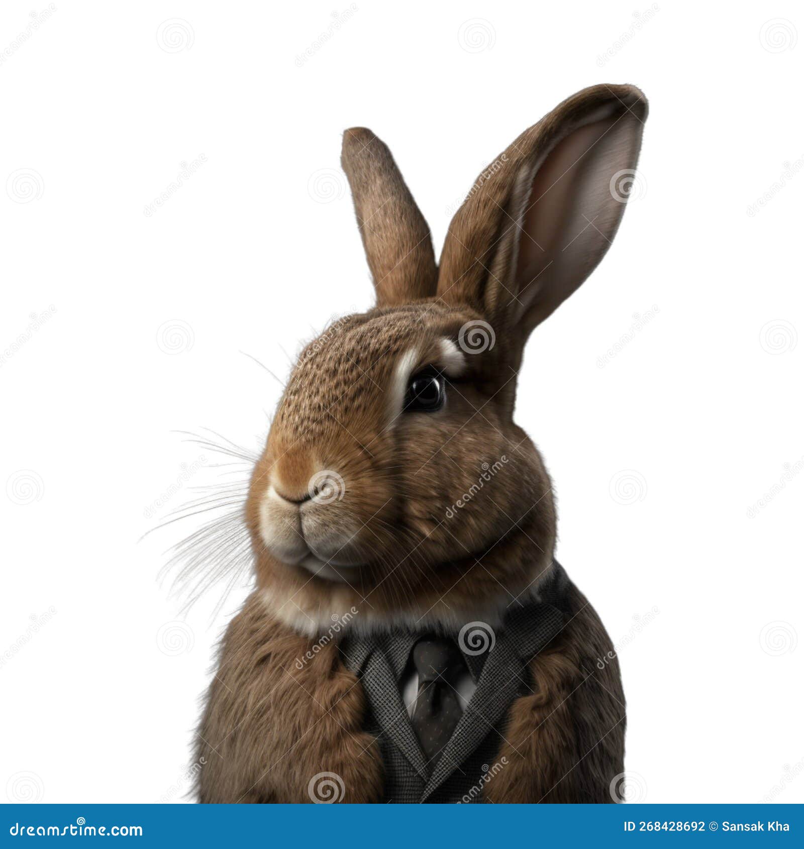 Portrait of a Rabbit Dressed in a Formal Business Suit Stock ...