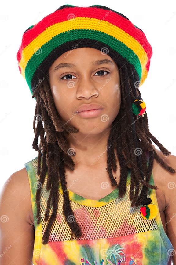 Portrait of a rasta boy stock photo. Image of emotion - 22238104