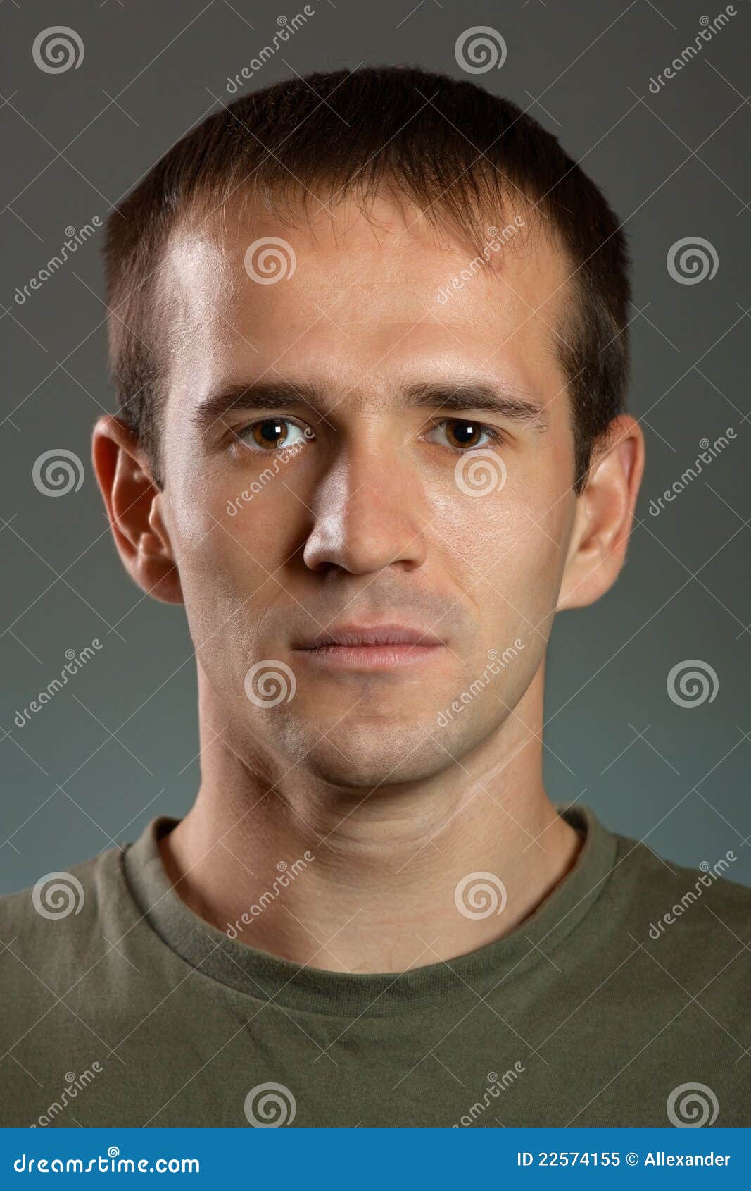 Portrait of a real man stock image. Image of studio, close - 22574155