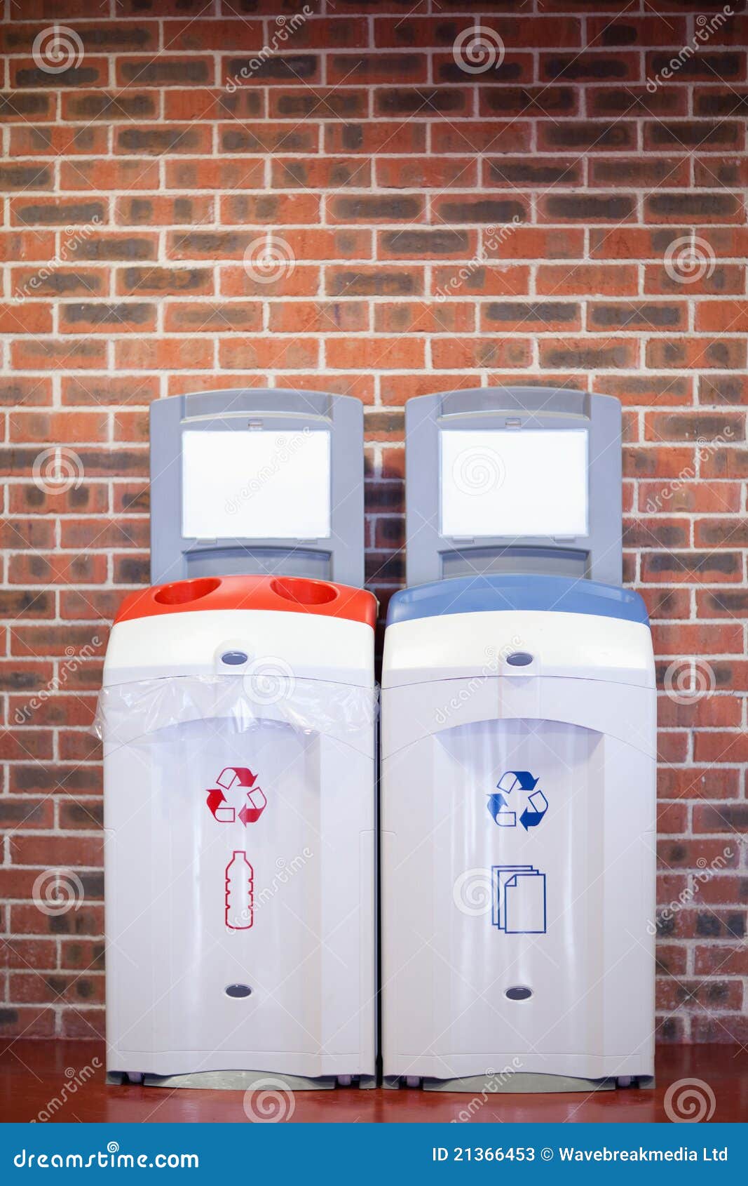 Portrait of recycling bins stock image. Image of garden - 21366453