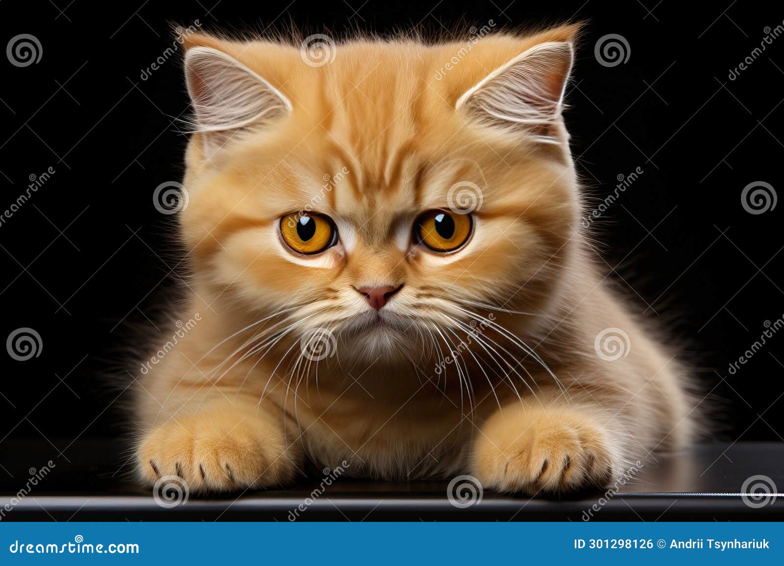 Portrait of a Red and Angry Cat. Stock Photo - Image of hair, furry ...
