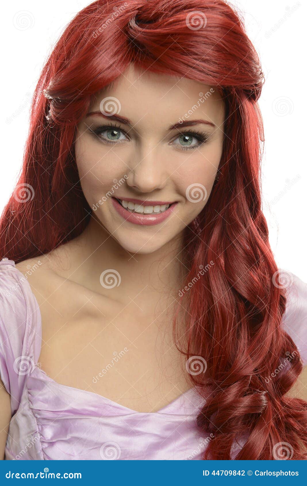Portrait of Red Headed Princess Stock Photo - Image of portrait, young ...