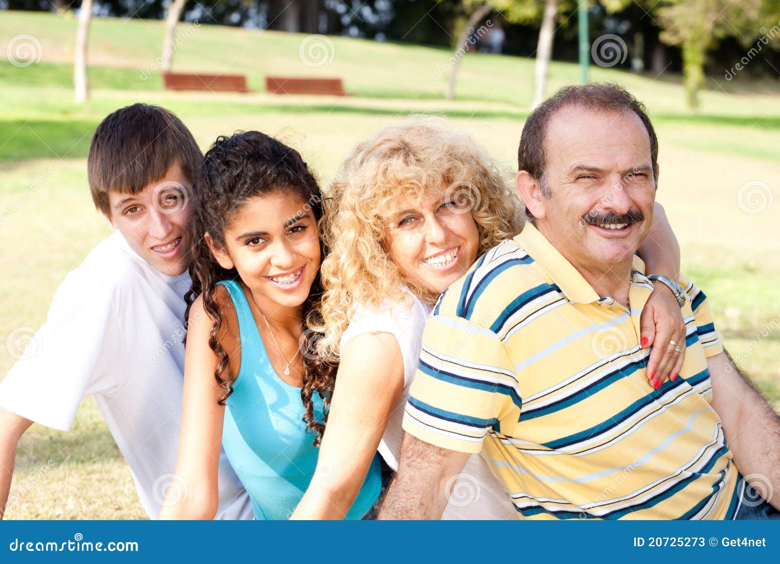 Portrait of relaxed family stock image. Image of beautiful - 20725273